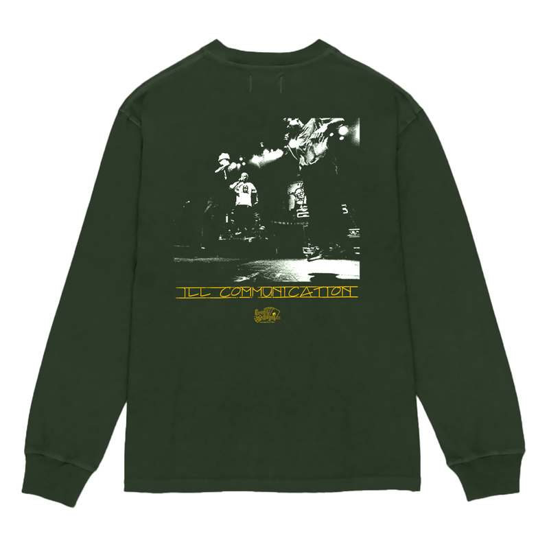 Ill Communication On Stage Green Longsleeve - Beastie Boys